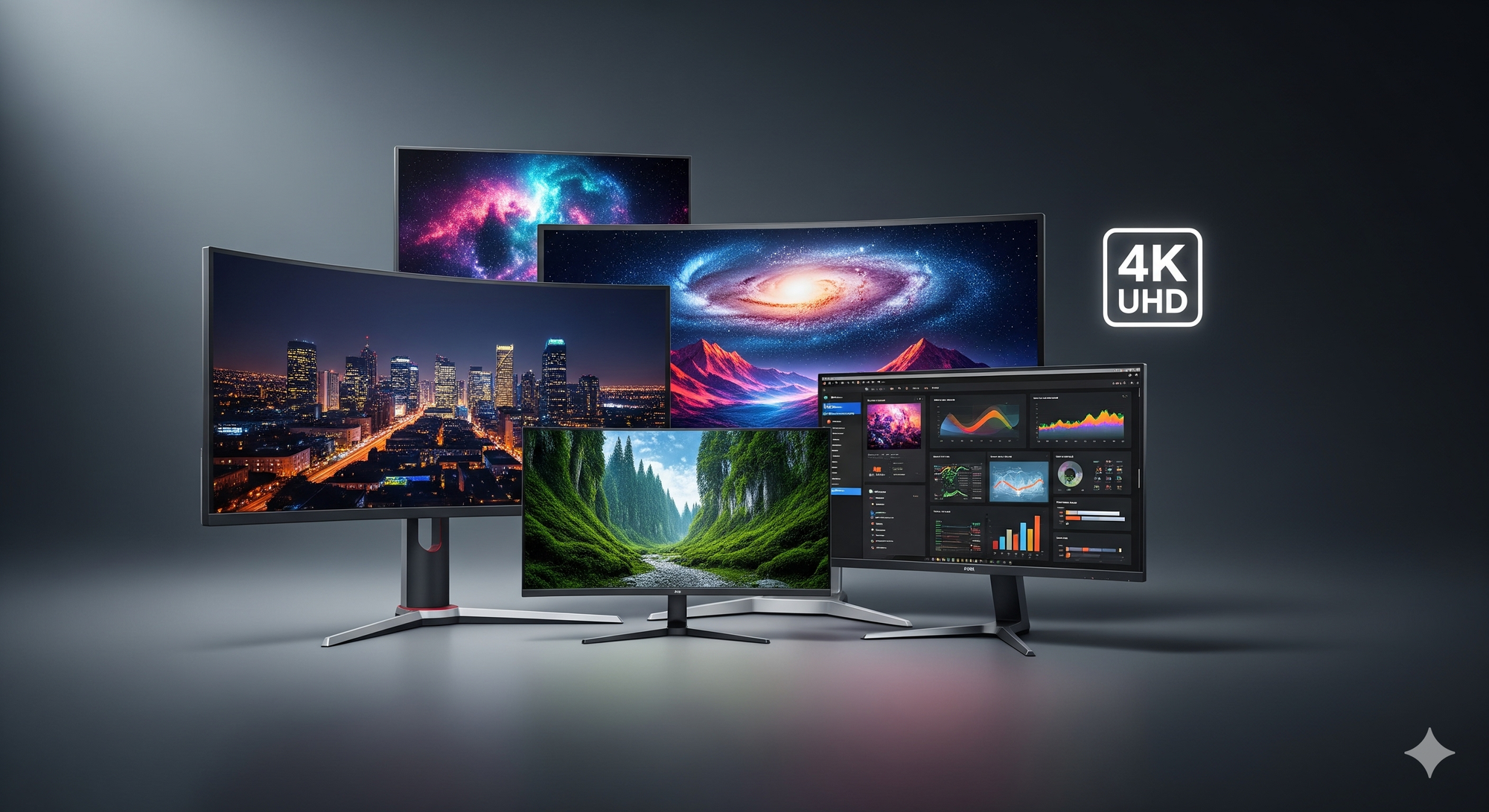 Buy 4K & QHD Monitors in Dubai & UAE | AtomOffice.com