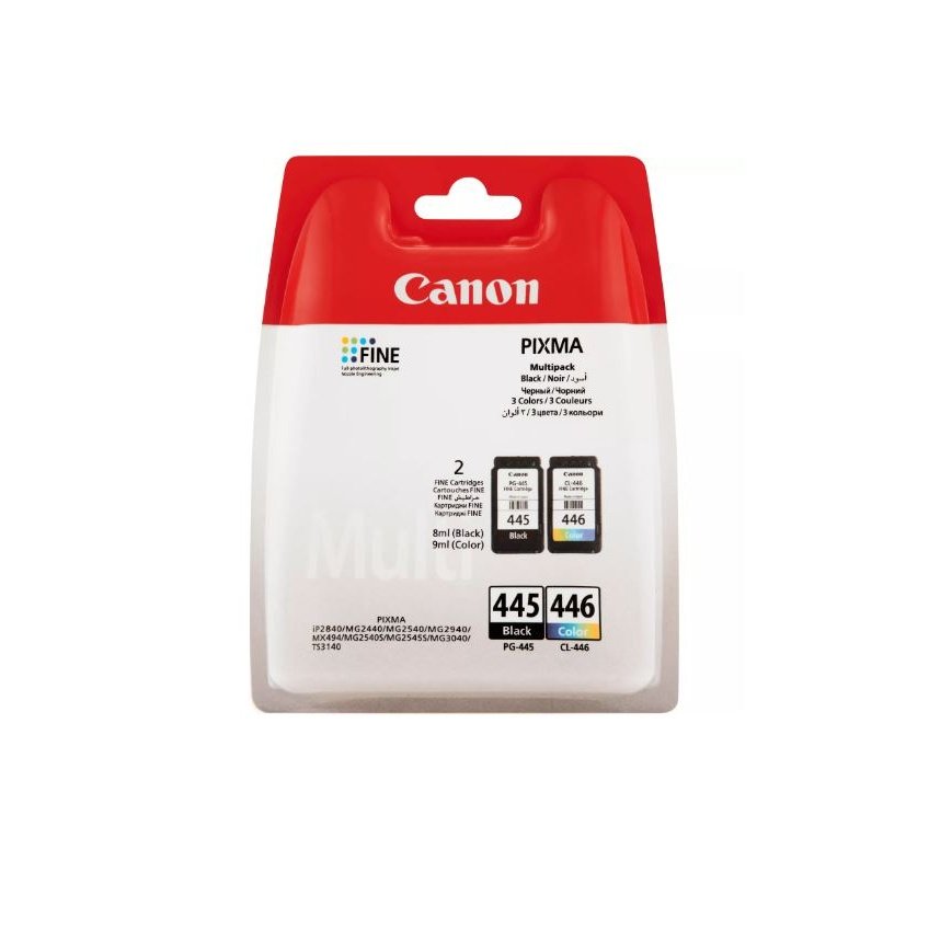 Canon PG-445/CL-446 Standard and High Yield(XL) Combo Pack Original In ...